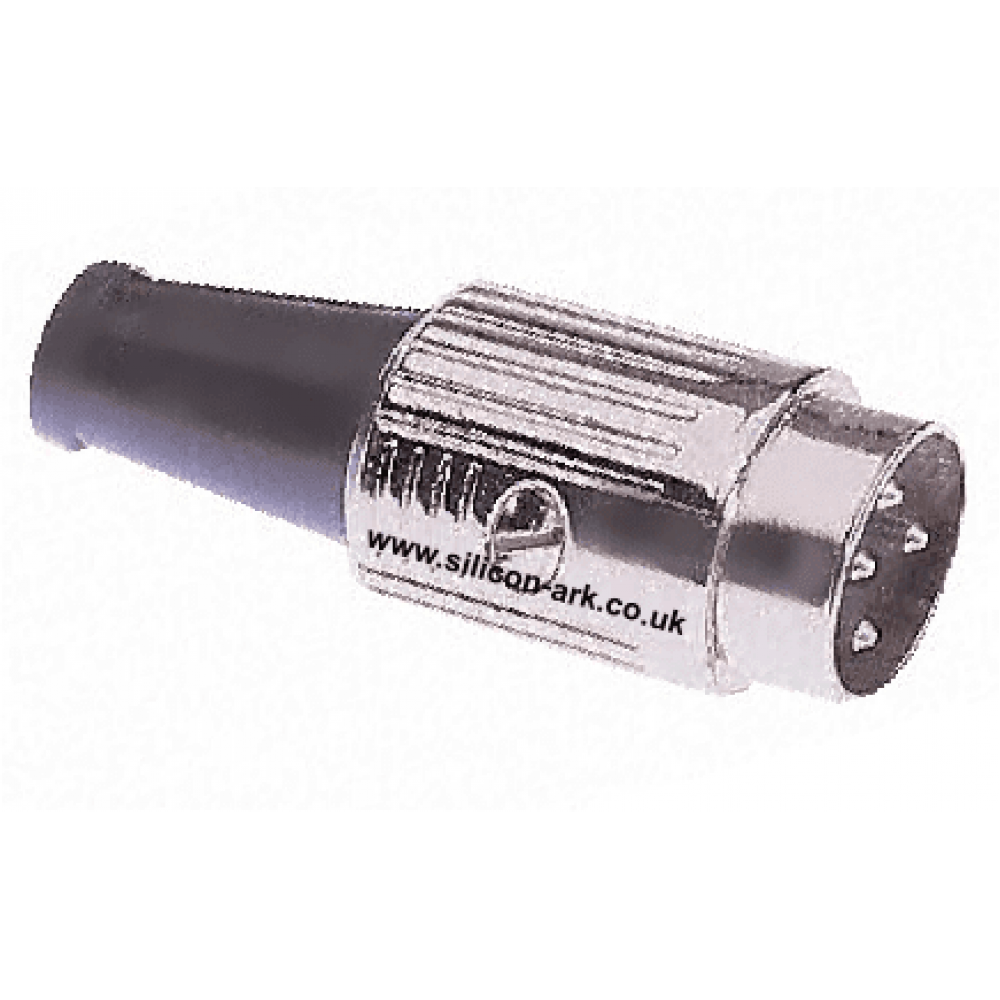 RS Components RS477-86 4-way DIN plug | BUY, PRICE, STOCK, | silicon-ark
