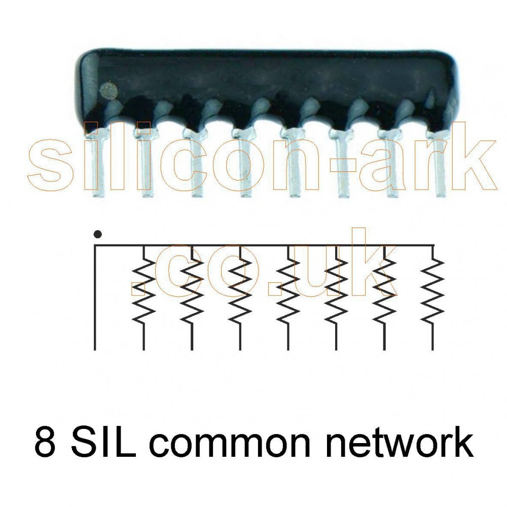 TruOhm 8A103G 10K Ohm x 7 Bussed resistor network | BUY, PRICE ...